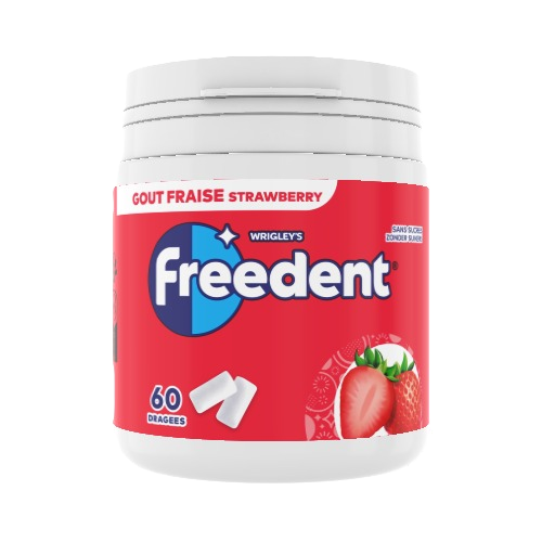 FREEDENT Classique Boîte Goût fraise 60 dragées | Freedent