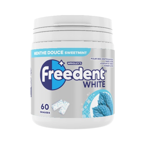 FREEDENT White Boîte Menthe forte 60 dragées | Freedent